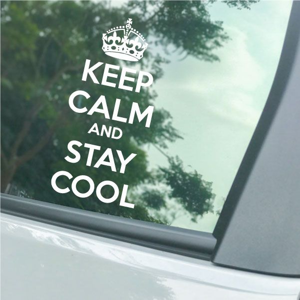 Keep Calm and Stay Cool Decal – Vinyl Disorder