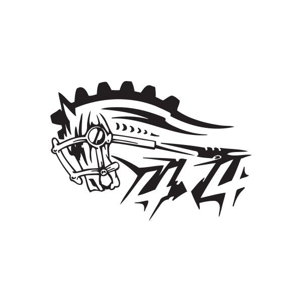 4 x 4 Horsepower Decal – Vinyl Disorder
