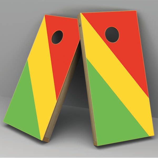 Congo Rep Flag Cornhole Board Vinyl Decal Wrap – Vinyl Disorder