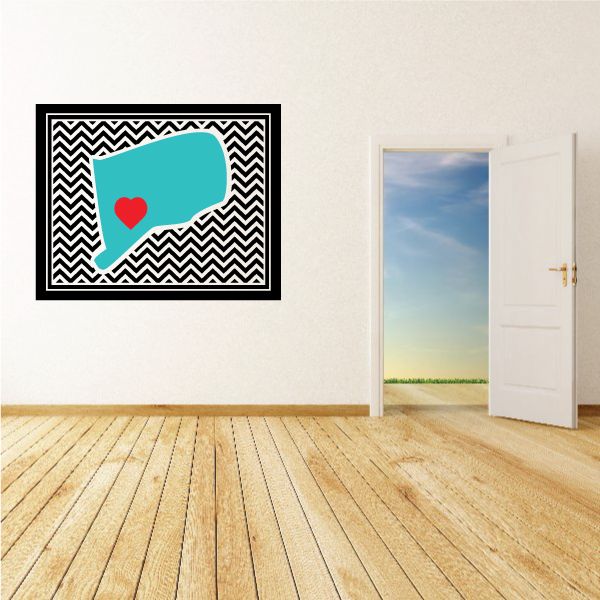 Connecticut Chevron Sticker – Vinyl Disorder