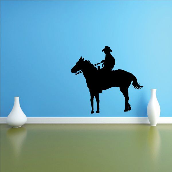 Cowboy Wall Decal - Vinyl Decal - Car Decal - 140 – Vinyl Disorder