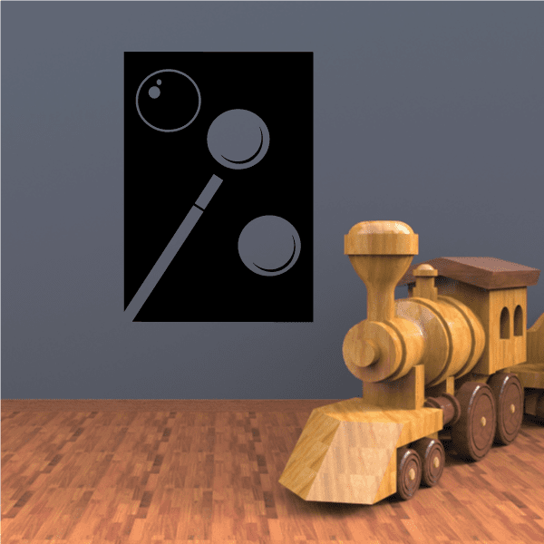 Cue Stick and Balls Rectangle Decal – Vinyl Disorder