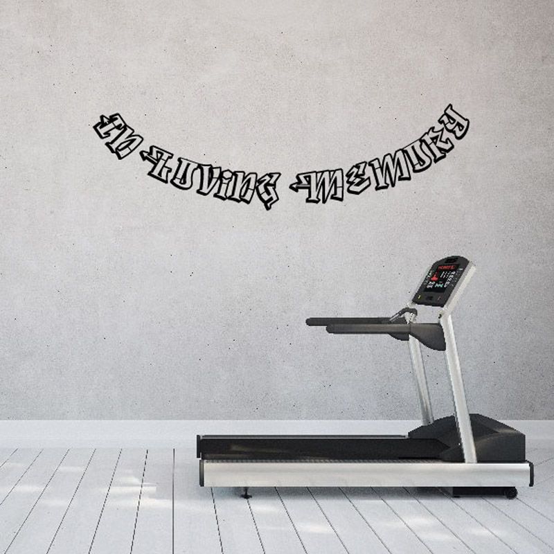 Custom In Memory Of Text Wall Decal - Vinyl Decal - Car Decal - DC039 ...