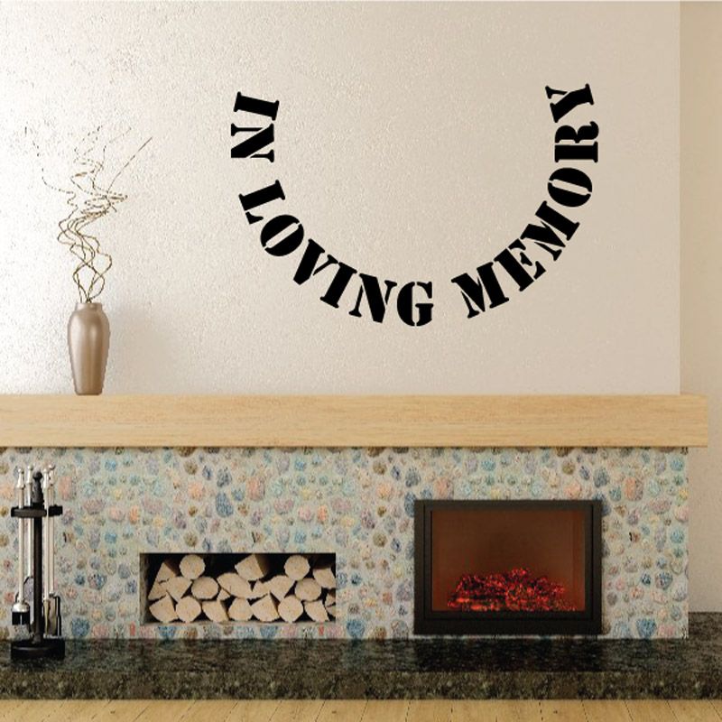 Custom In Memory Of Text Wall Decal - Vinyl Decal - Car Decal - DC047 ...