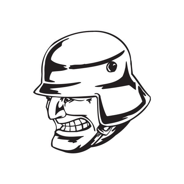 Grinning Soldier Face Decal – Vinyl Disorder
