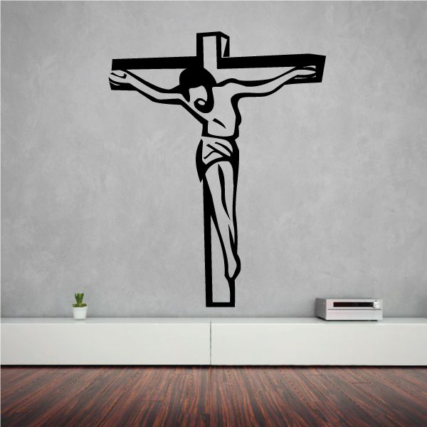 Jesus On the Cross Decal – Vinyl Disorder