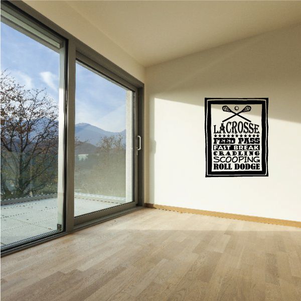 Lacrosse Word Collage Decal – Vinyl Disorder