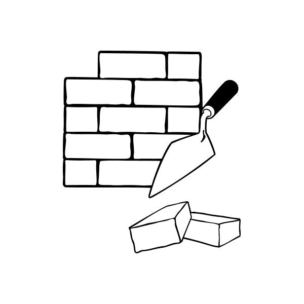 Masonry Sign Signs Home Business Car text Vinyl Decal Sticker Stickers ...