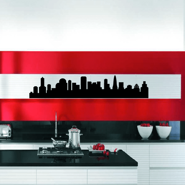 Megalopolitan Skyline Decal – Vinyl Disorder