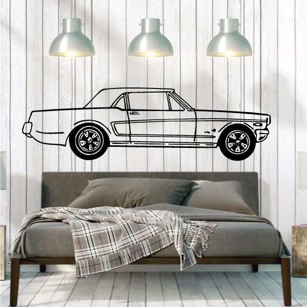 Mustang Classic Side Profile Car Decal – Vinyl Disorder