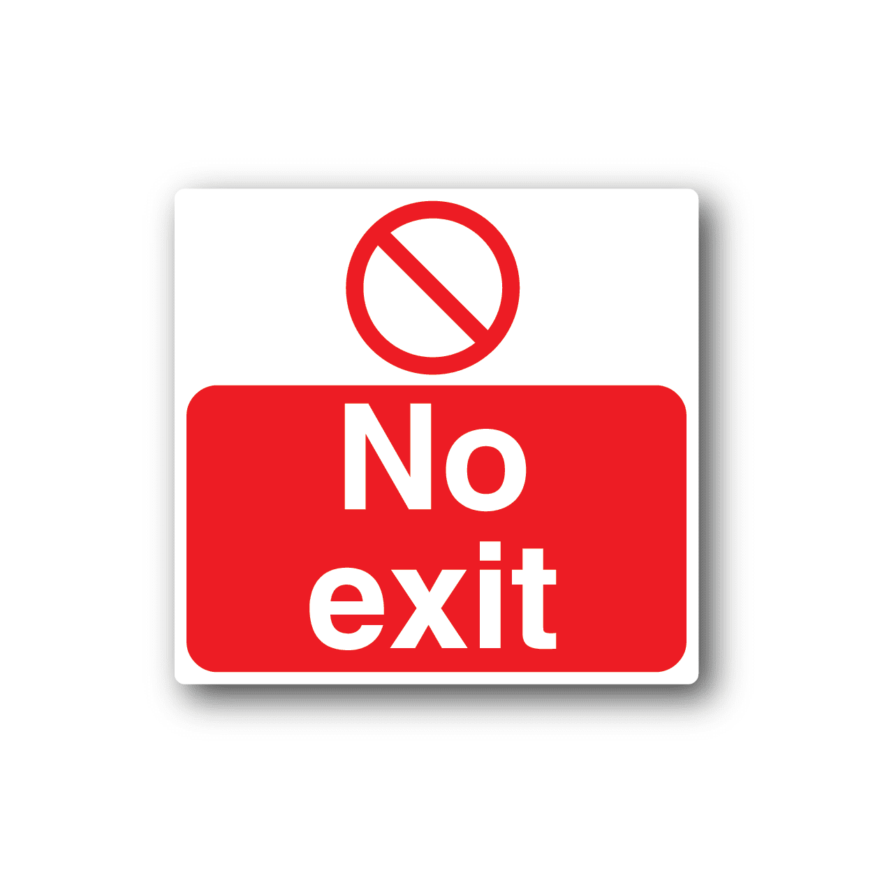 NO Safety Sign Wall Decal - Vinyl Sticker - Car Sticker - Die Cut Stic ...