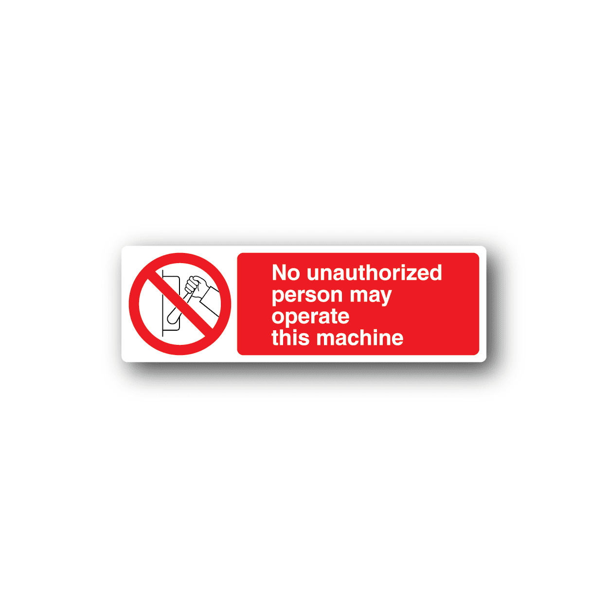 NO Safety Sign Wall Decal - Vinyl Sticker - Car Sticker - Die Cut Stic ...