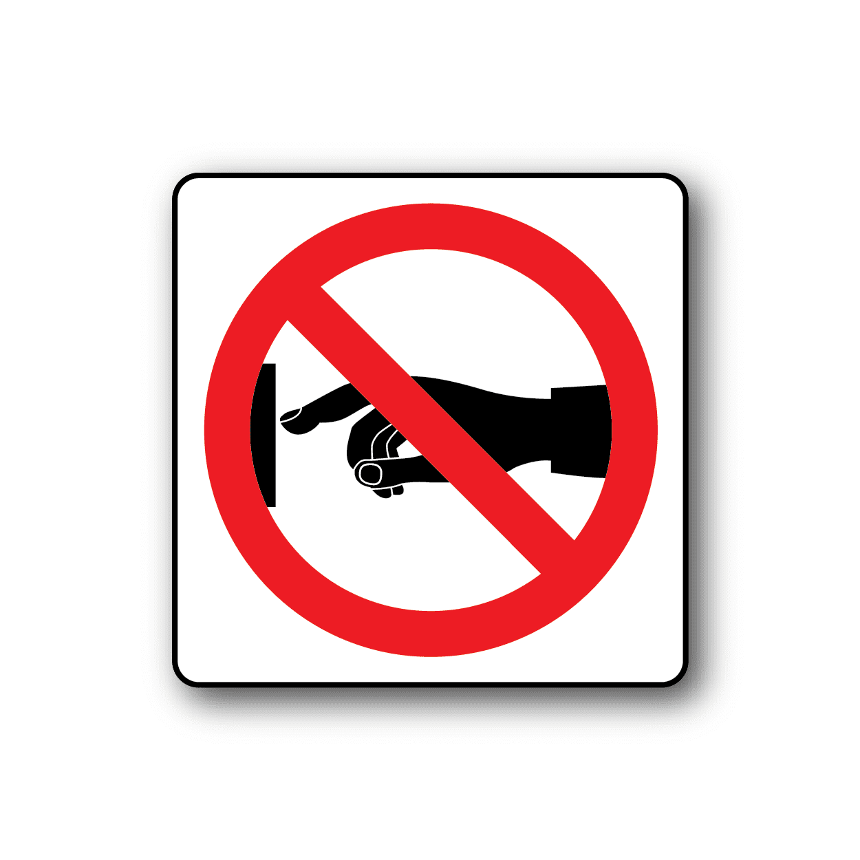 NO Safety Sign Wall Decal - Vinyl Sticker - Car Sticker - Die Cut Stic ...
