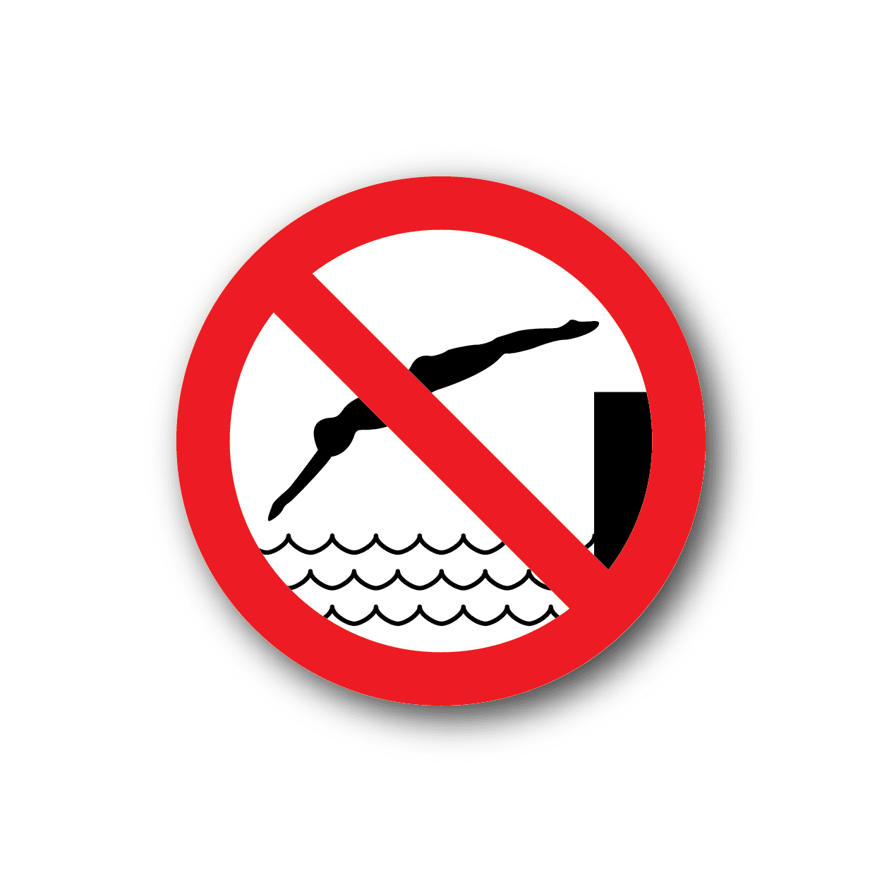 NO Safety Sign Wall Decal - Vinyl Sticker - Car Sticker - Die Cut Stic ...
