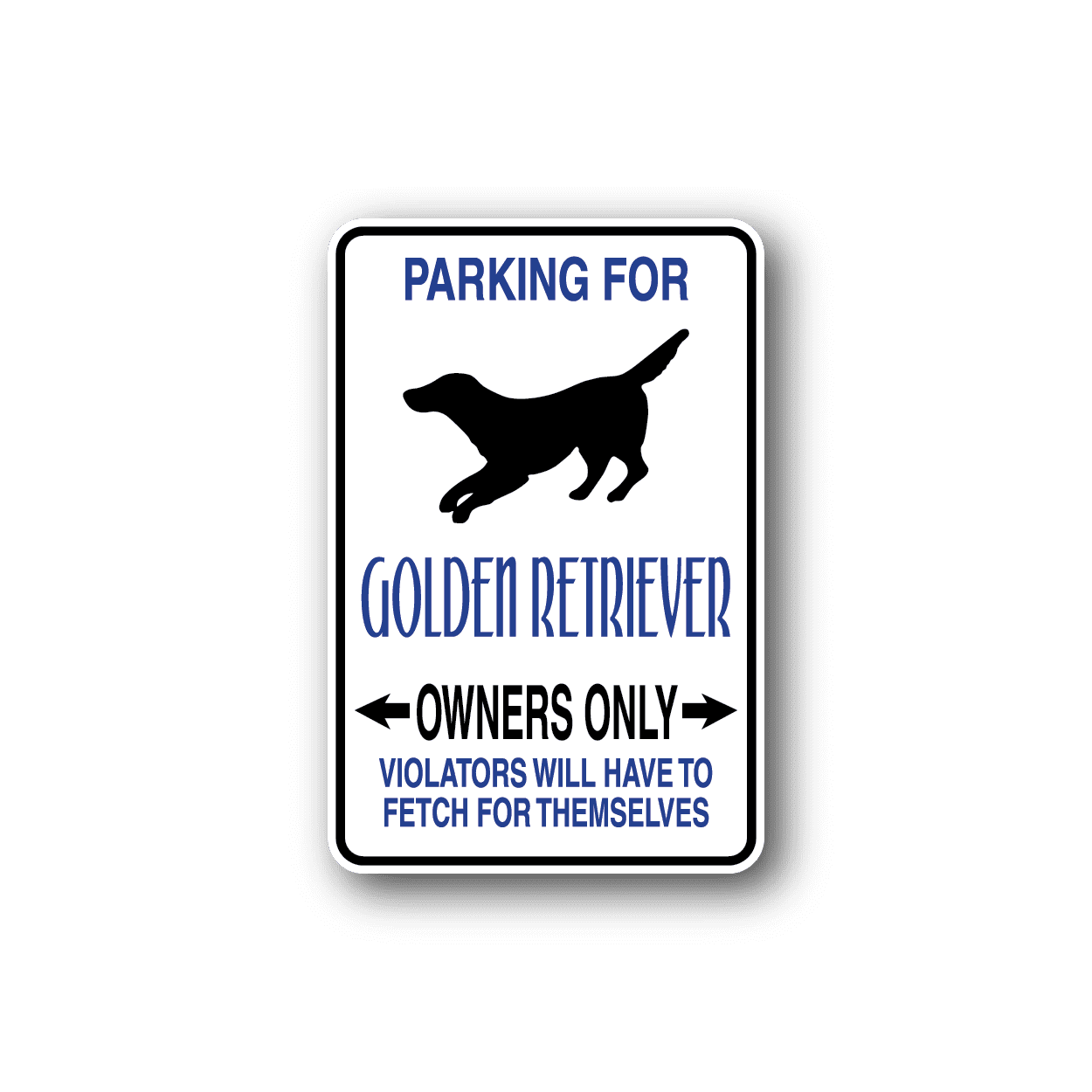 Parking For Gordon Retriever Owners Only Fun Sign Wall Decal - Vinyl S ...