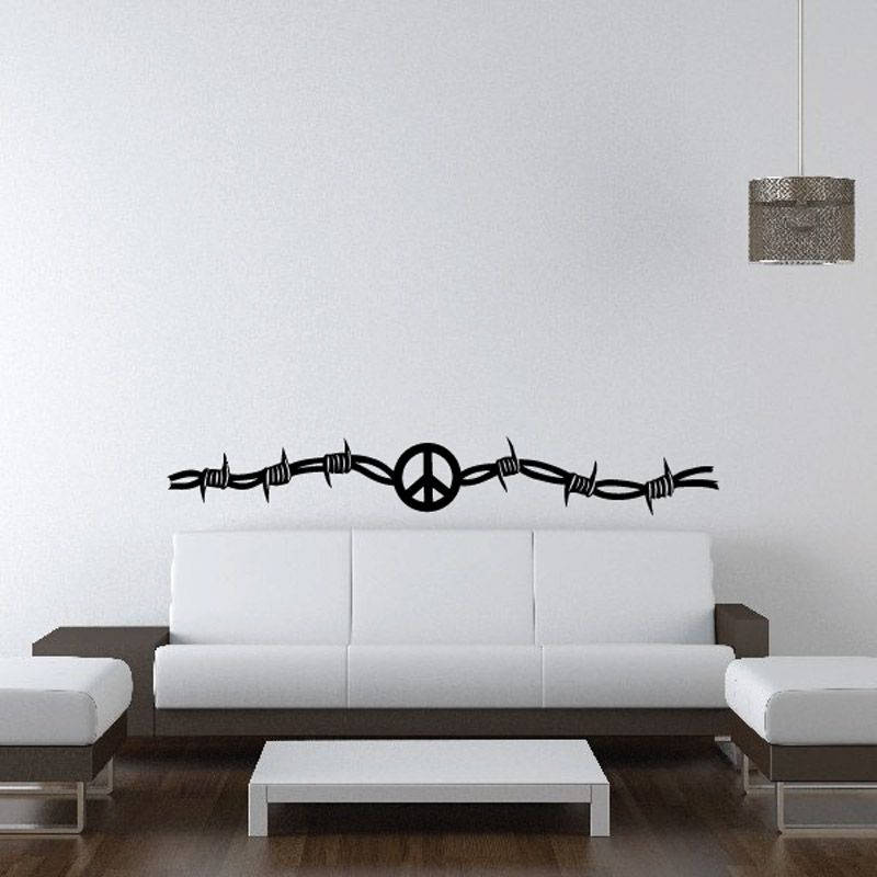 Peace sign barbed wire Decal – Vinyl Disorder
