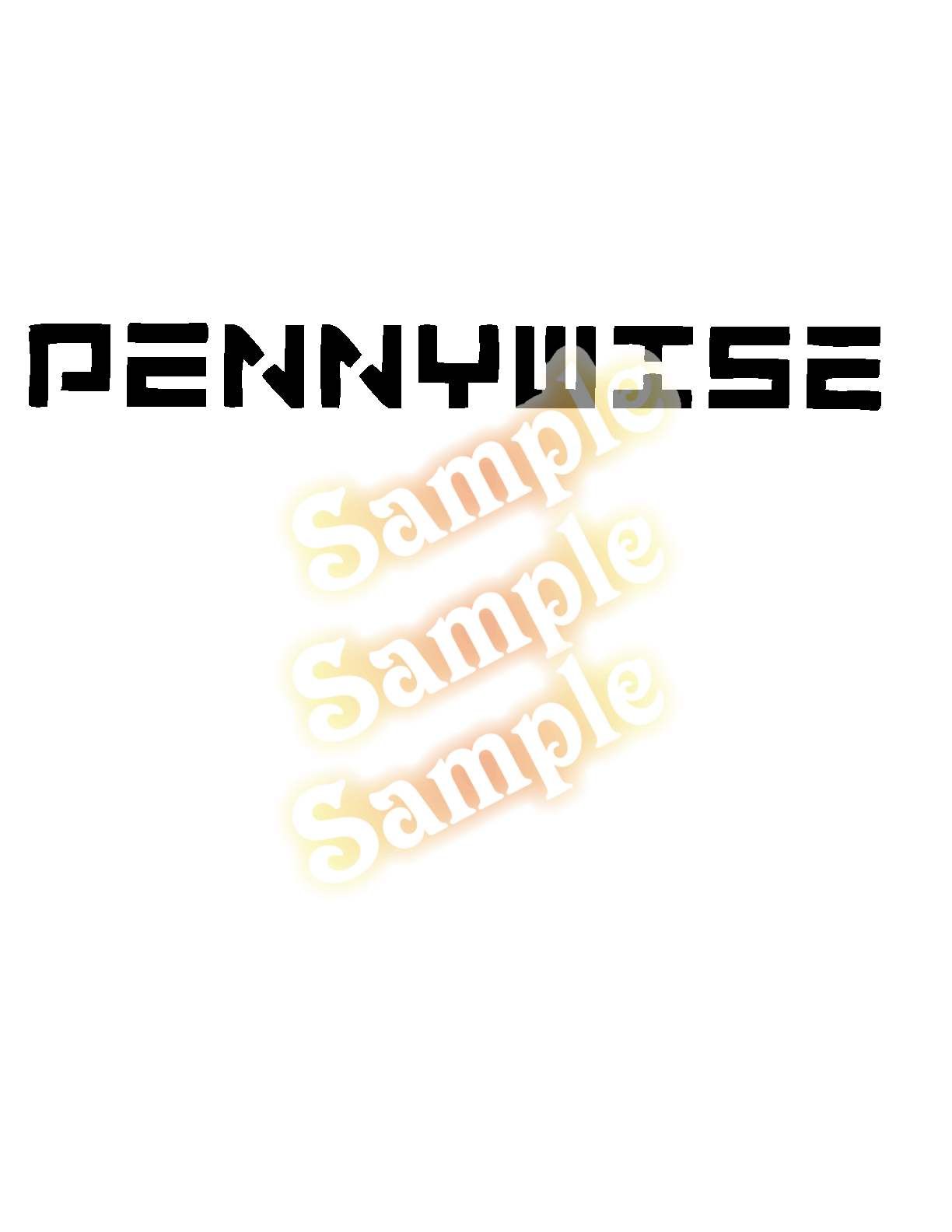 Pennywise Text Decal – Vinyl Disorder
