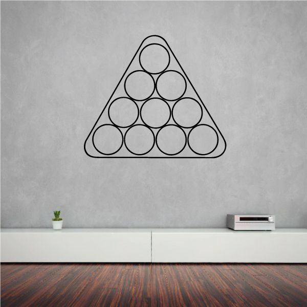 Pool Table Billiards Wall Decal - Vinyl Decal - Car Decal - Business S ...