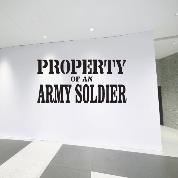 Property Of An Army Decal – Vinyl Disorder