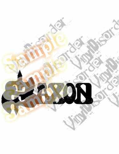 Saxon Decal – Vinyl Disorder