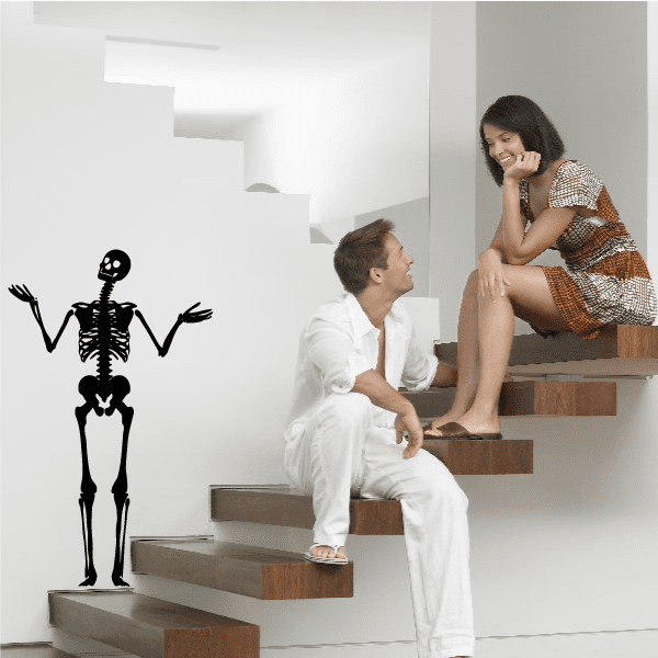 Skeleton Shrugging Decal – Vinyl Disorder