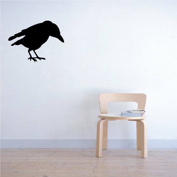 Startled Crow Silhouette Decal – Vinyl Disorder