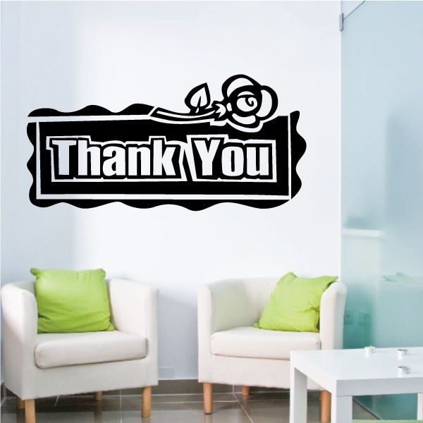 Thank You Wall Decal - Vinyl Decal - Car Decal - Business Sign - MC187 ...