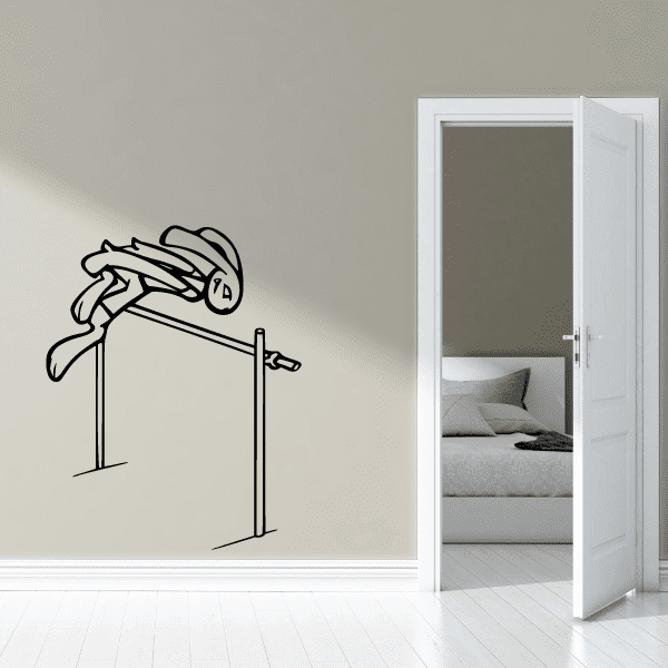 Track And Field High Jump Wall Decal - Vinyl Decal - Car Decal - CDS00 ...