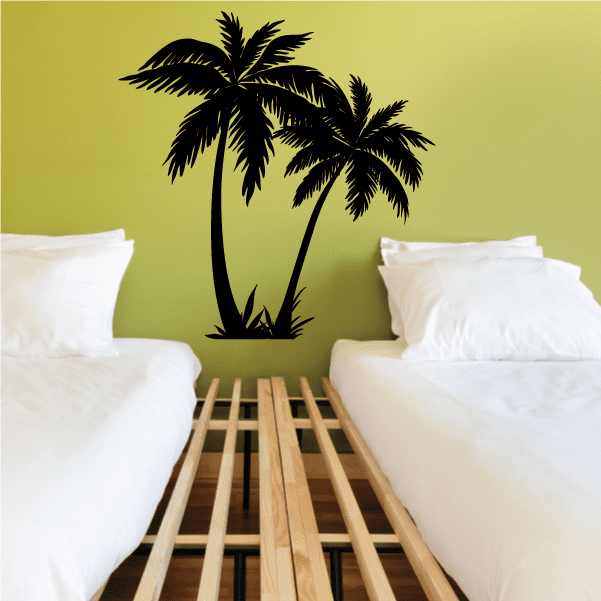 Tropical Palm Trees Wall Decal - Vinyl Decal - Car Decal - KC02 – Vinyl ...
