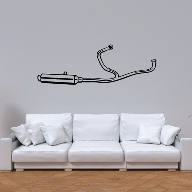 V-Twin Motorcycle Exhaust Decal – Vinyl Disorder