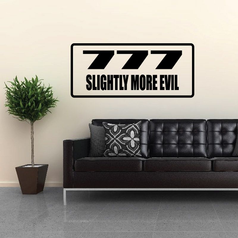 777 Slightly More Evil Decal – Vinyl Disorder