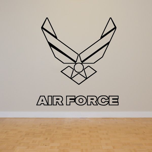 Air Force Eagle Outline Decal – Vinyl Disorder