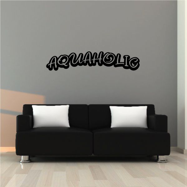 Aquaholic Bumper Sticker - Vinyl Decal - Car Decal - 014 – Vinyl Disorder