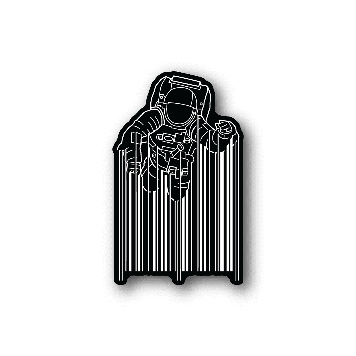 Astronaut Pulling Strings Sticker – Vinyl Disorder