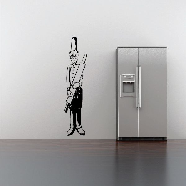 Baker with Rolling Pin Decal – Vinyl Disorder