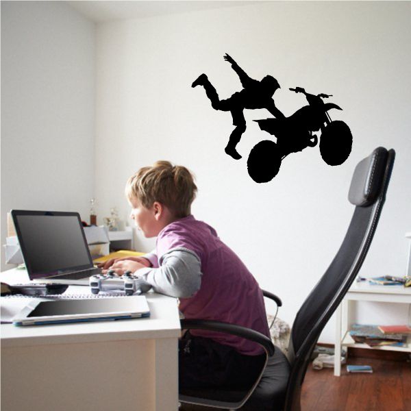 Basic One Grab Dirt Bike Decal – Vinyl Disorder