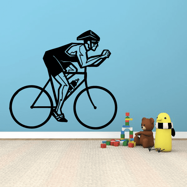 Basic Sports Cyclist Decal – Vinyl Disorder