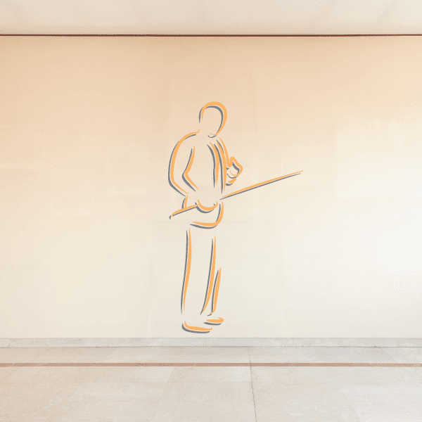 Billiard Figure Standing Holding Cue Stick Decal – Vinyl Disorder