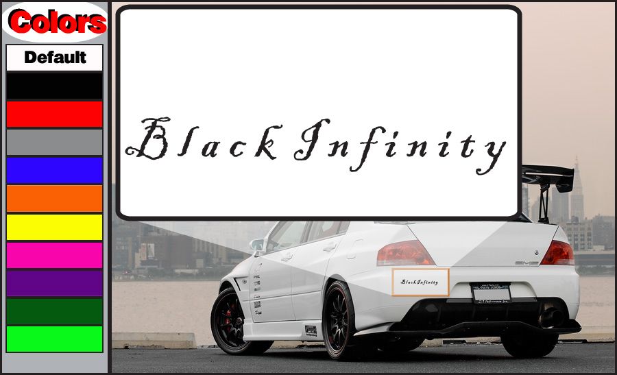Black Infinity Decal – Vinyl Disorder