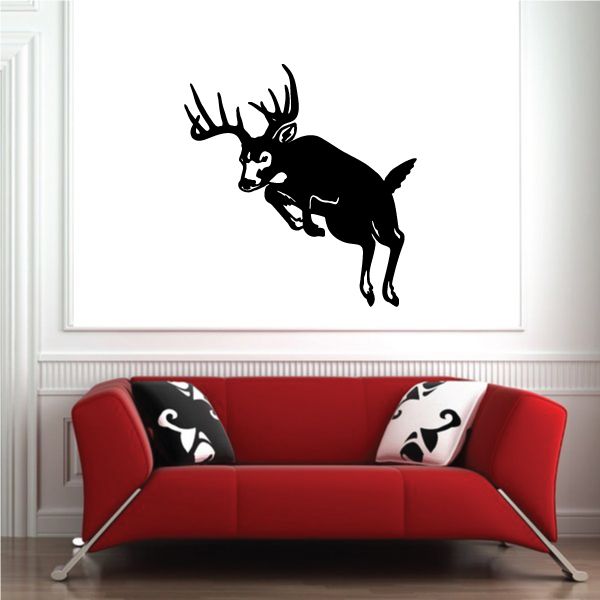 Buck Deer Jumping Decal – Vinyl Disorder