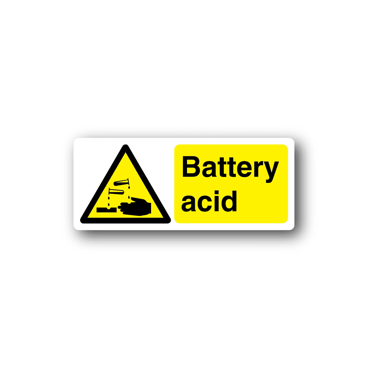 Caution Battery Acid Sticker – Vinyl Disorder