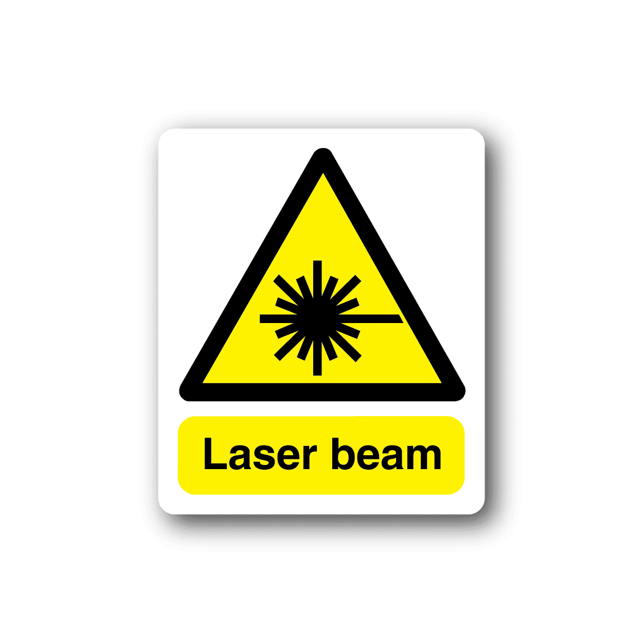 Caution Laser Beam Sticker – Vinyl Disorder
