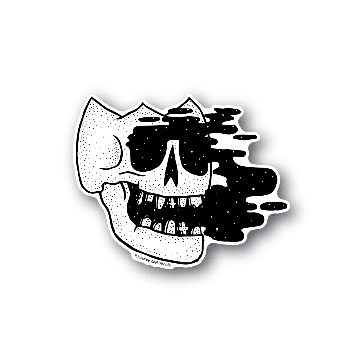 Cemetary Skull Sticker – Vinyl Disorder
