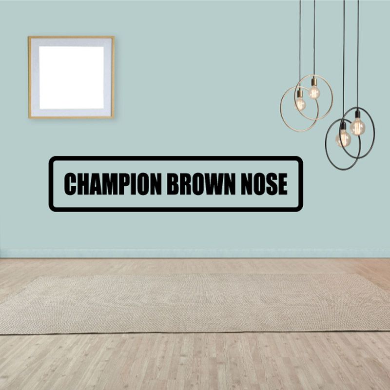 Champion Brown Nose Decal – Vinyl Disorder