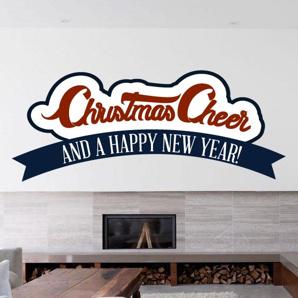 Christmas Cheer and a Happy New Year Sticker – Vinyl Disorder