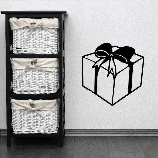 Christmas Square Present Decal – Vinyl Disorder
