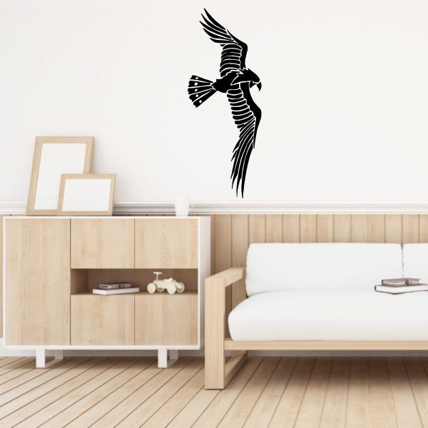 Circling Flying Hawk Decal – Vinyl Disorder