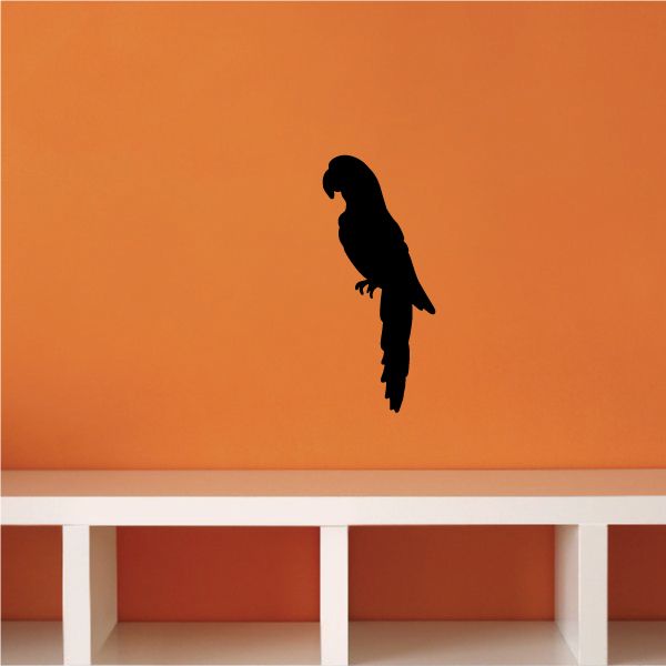 Classic Parrot Silhouette Decal – Vinyl Disorder