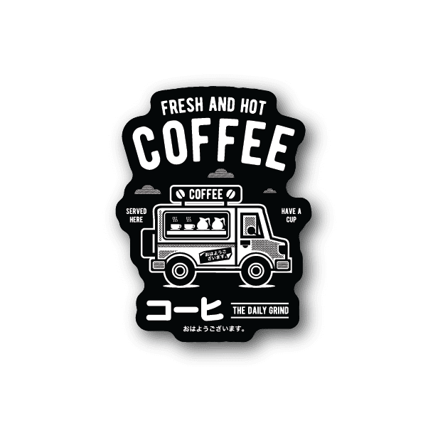 Coffee Food Truck Sticker – Vinyl Disorder