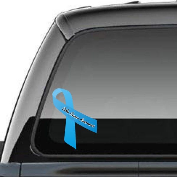 Colon Cancer Awareness Ribbon Vinyl Sticker – Vinyl Disorder